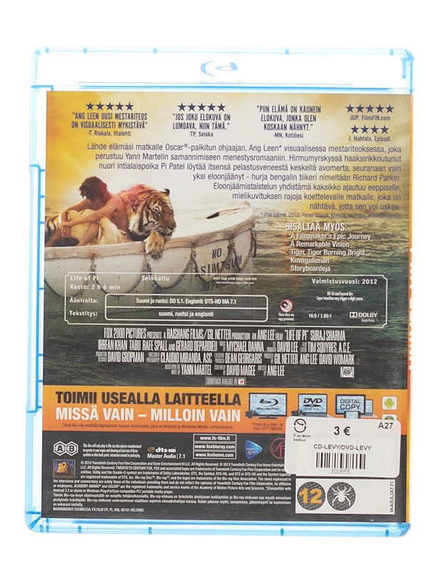 Blu-ray-levyt - Pääkaupunkiseudun Kierrätyskeskus verkkokauppa