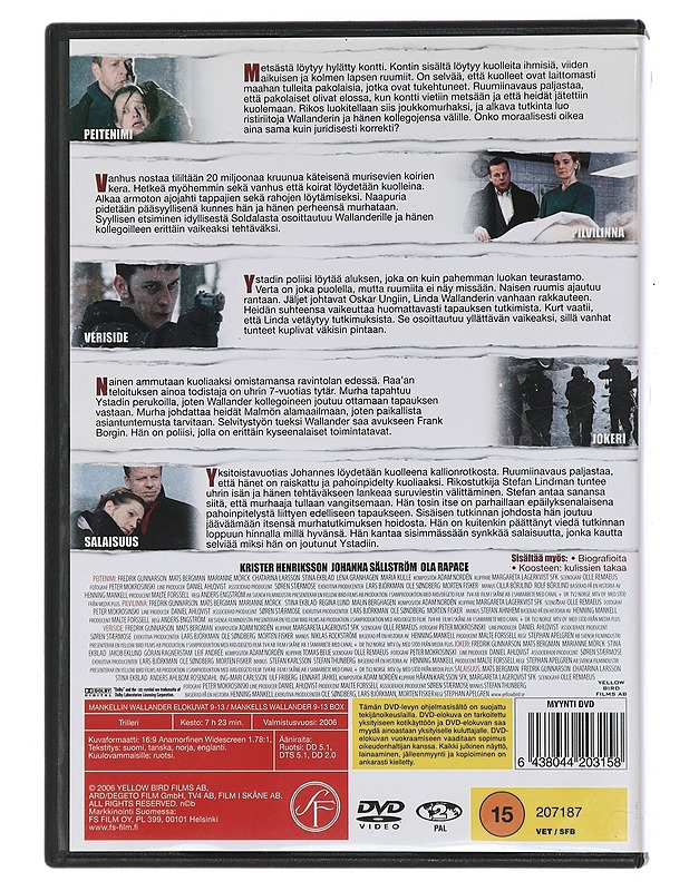 Mankellin Wallander elokuvat box 9-13 - DVD - Pääkaupunkiseudun ...