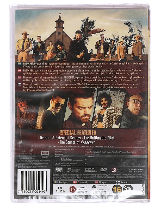 Preacher: Season 1 - DVD - Pääkaupunkiseudun Kierrätyskeskus verkkokauppa